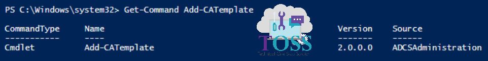 Add-CATemplate - TOSS Powershell Cmdlet script