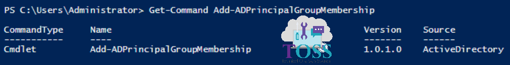 Add-ADPrincipalGroupMembership PowerShell- TOSS