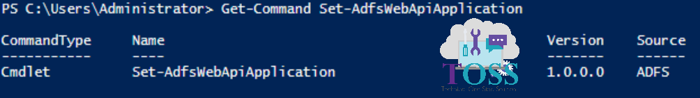 Set Adfswebapiapplication Adfs Powershell Toss
