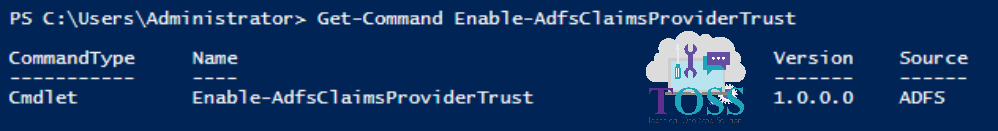 Enable-AdfsClaimsProviderTrust ADFS PowerShell- TOSS