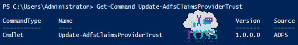 Update-AdfsClaimsProviderTrust ADFS PowerShell- TOSS