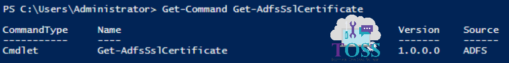 Get Adfssslcertificate Adfs Powershell Cmdlet Toss 3435