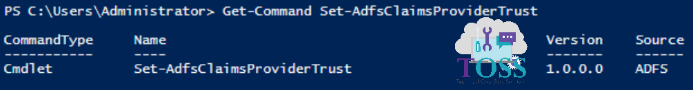 Set Adfsclaimsprovidertrust Adfs Powershell Toss 6745