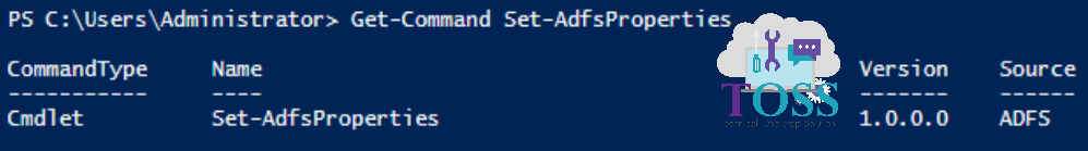 Set-AdfsProperties ADFS PowerShell Cmdlet- TOSS