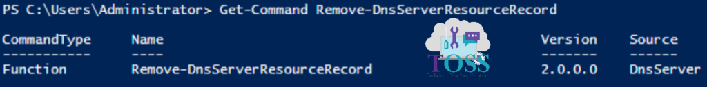 Remove-DnsServerResourceRecord PowerShell Cmdlets - TOSS