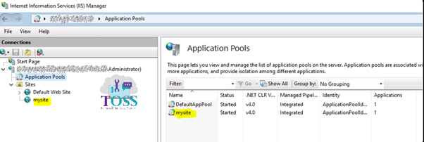 Creating Websites using PowerShell scripts - TOSS