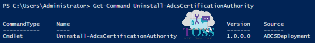 Uninstall Adcscertificationauthority Toss Powershell Script