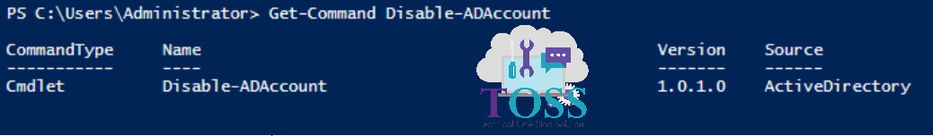 Disable-ADAccount PowerShell Script Command- TOSS