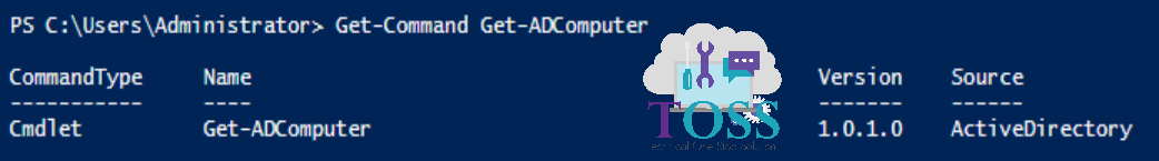 Get Adcomputer Powershell Cmdlet Command Toss 