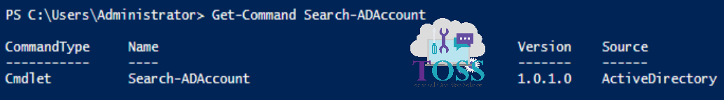 Search-ADAccount PowerShell Script cmdlet - TOSS