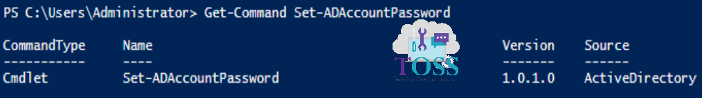 Set-ADAccountPassword PowerShell cmdlet - TOSS
