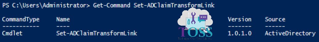 Set Adclaimtransformlink Powershell Cmdlet Toss 9074