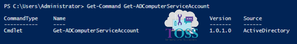 Get-ADComputerServiceAccount PowerShell - TOSS