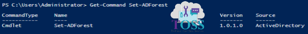 Set Adforest Powershell Cmdlet Script Command Toss