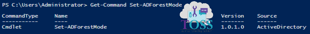 Set Adforestmode Powershell Cmdlet Script Toss