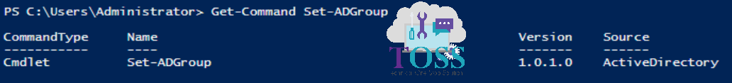 Set Adgroup Powershell Cmdlet Script Command Toss
