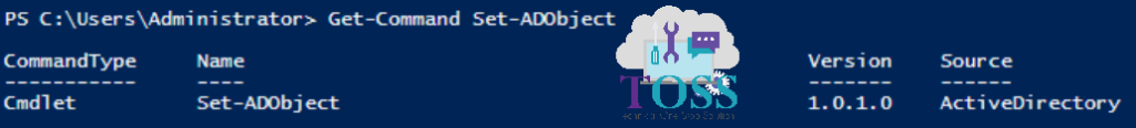 Set Adobject Powershell Cmdlet Script Command Toss