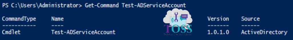 Test Adserviceaccount Powershell Cmdlet Toss