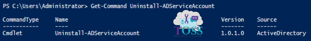 Uninstall-ADServiceAccount PowerShell Script - TOSS
