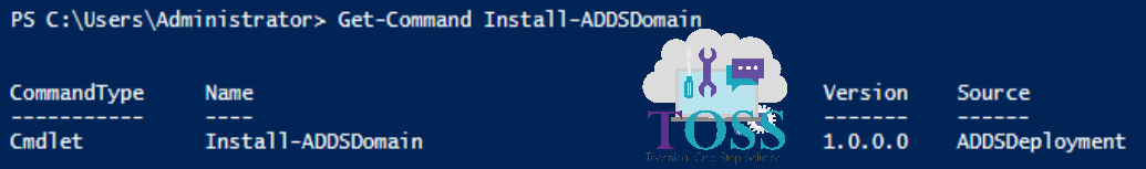 Install Addsdomain Powershell Script Cmdlet Toss