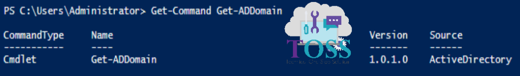 Get Addomain Powershell Cmdlet Command Toss 