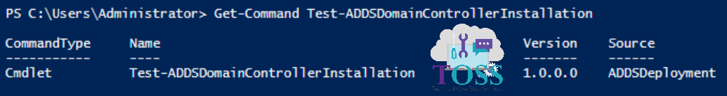 Test Addsdomaincontrollerinstallation Powershell Toss