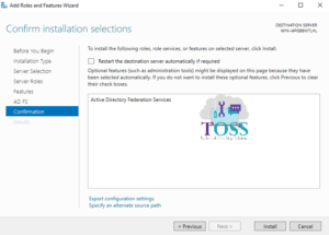 ADFS Active Directory Federation Services PowerShell- TOSS