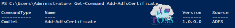 Add-AdfsCertificate Powershell Script adfs - TOSS