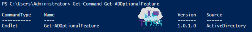 Get-ADOptionalFeature PowerShell Script - TOSS