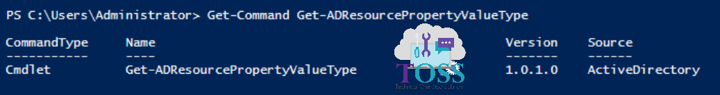 Get-ADResourcePropertyValueType PowerShell - TOSS