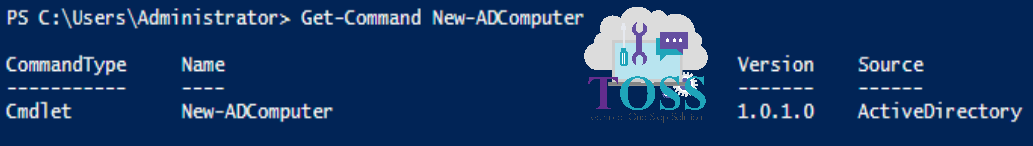 New Adcomputer Powershell Script Command Toss