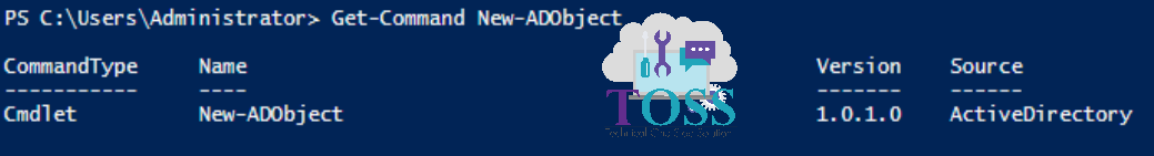 New Adobject Powershell Script Command Toss