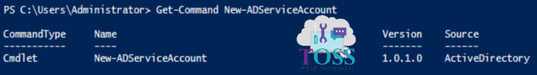 New-ADServiceAccount PowerShell Script - TOSS