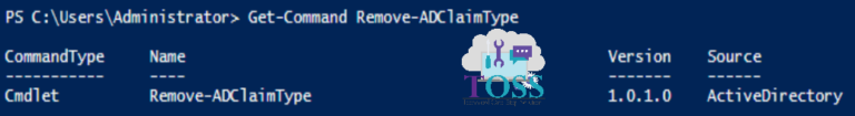Remove-ADClaimType PowerShell Script Command - TOSS