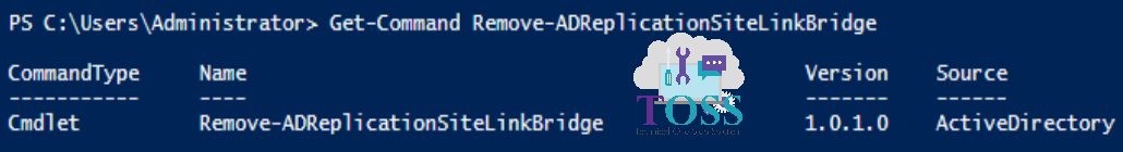 Remove-ADReplicationSiteLinkBridge PowerShell - TOSS