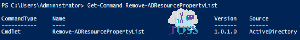 Remove-ADResourcePropertyList PowerShell - TOSS
