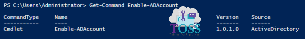 Enable Adaccount Powershell Script Command Toss