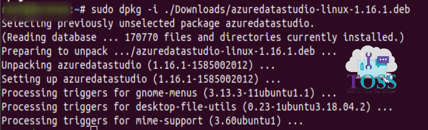 Configuring Azure Data Studio on Ubuntu -Microsoft - TOSS
