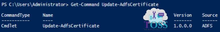 Update Adfscertificate Adfs Powershell Cmdlet Toss