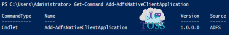 Add-AdfsNativeClientApplication ADFS PowerShell - TOSS