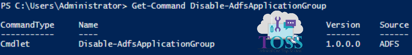 Disable Adfsapplicationgroup Adfs Powershell Toss