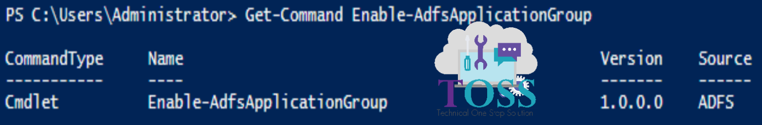 Enable-AdfsApplicationGroup ADFS PowerShell - TOSS