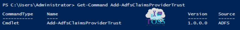 Add-AdfsClaimsProviderTrust ADFS PowerShell - TOSS