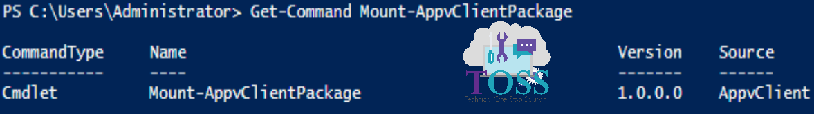 Mount Appvclientpackage Powershell Cmdlet Toss
