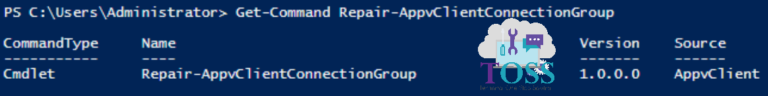 Repair-AppvClientConnectionGroup PowerShell- TOSS