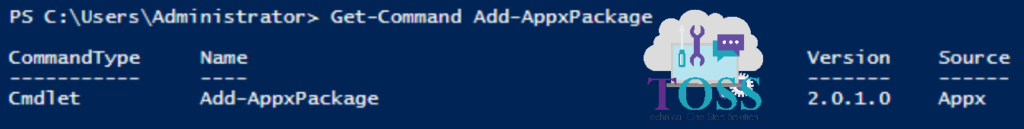 Add-AppxPackage PowerShell Cmdlet AppX- TOSS