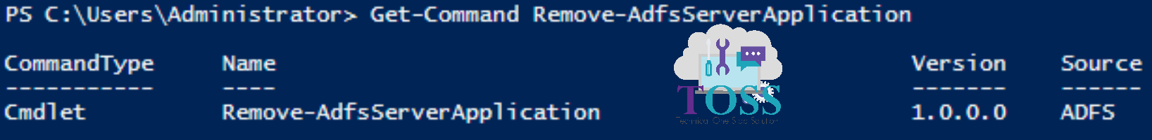 Remove Adfsserverapplication Adfs Powershell Toss