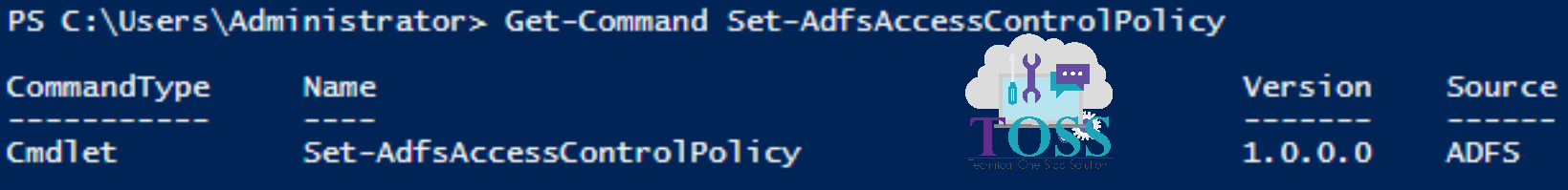 Set Adfsaccesscontrolpolicy Adfs Powershell Toss 9505