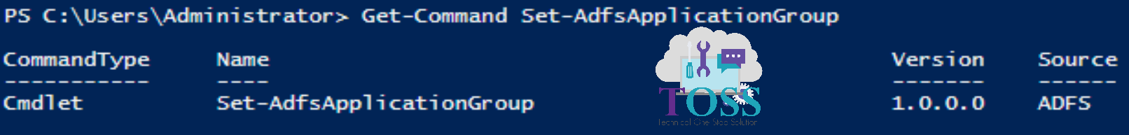 Set Adfsapplicationgroup Adfs Powershell Toss 2480