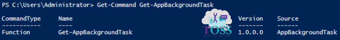Get Appbackgroundtask Powershell Cmdlet Toss 8720